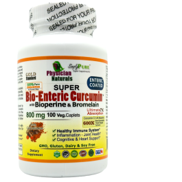 Super Bio Enteric Curcumin with Bioperine Bromelain & Black Cumin Seed ...
